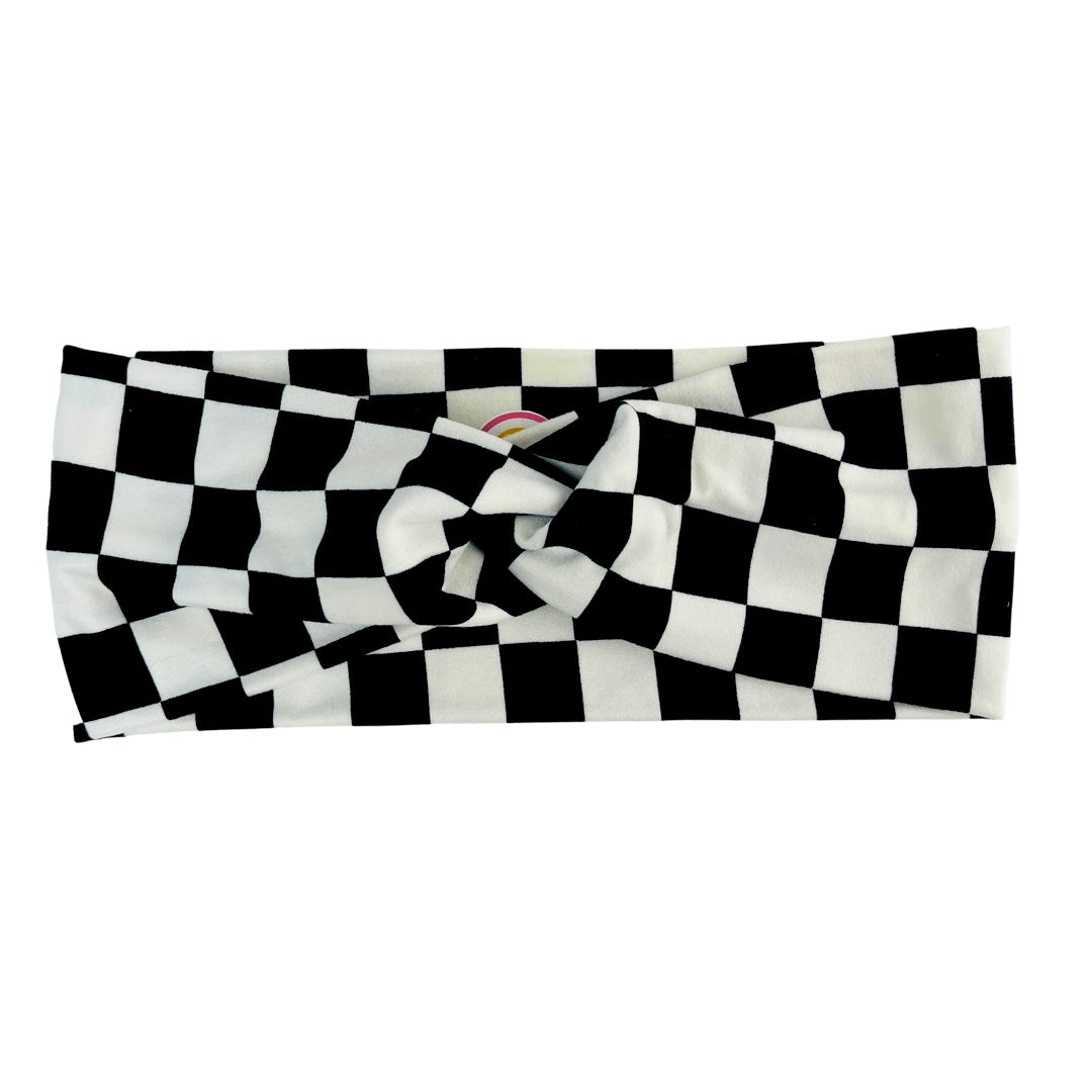 Twist Headband - Classic Checker – Junque Food